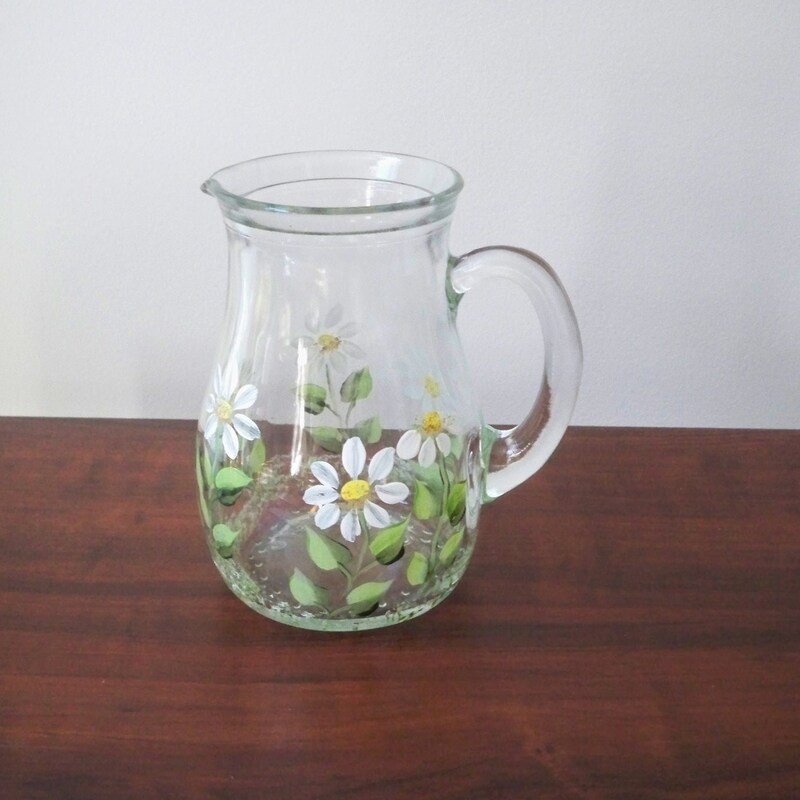 Hand Painted Pitcher - Etsy