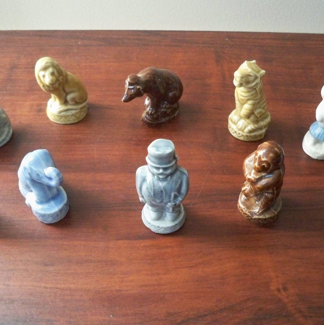 Vintage Wade Whimsies Circus Set 10 Red Rose Miniature Collectibles - Etsy