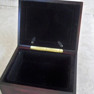 Vintage Wood Trinket Box Picture Frame Hinged Lid - Etsy