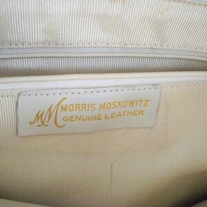 Vintage Leather Bag Designer Morris Moskowitz MM Bone Shade - Etsy