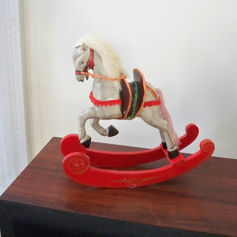 Red Rocking Horse - Etsy