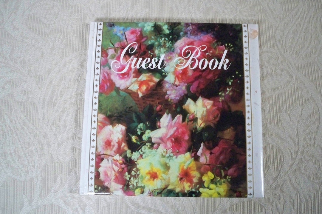 Vintage Guest / Visitor Book Artist Print Illustrated and - Etsy