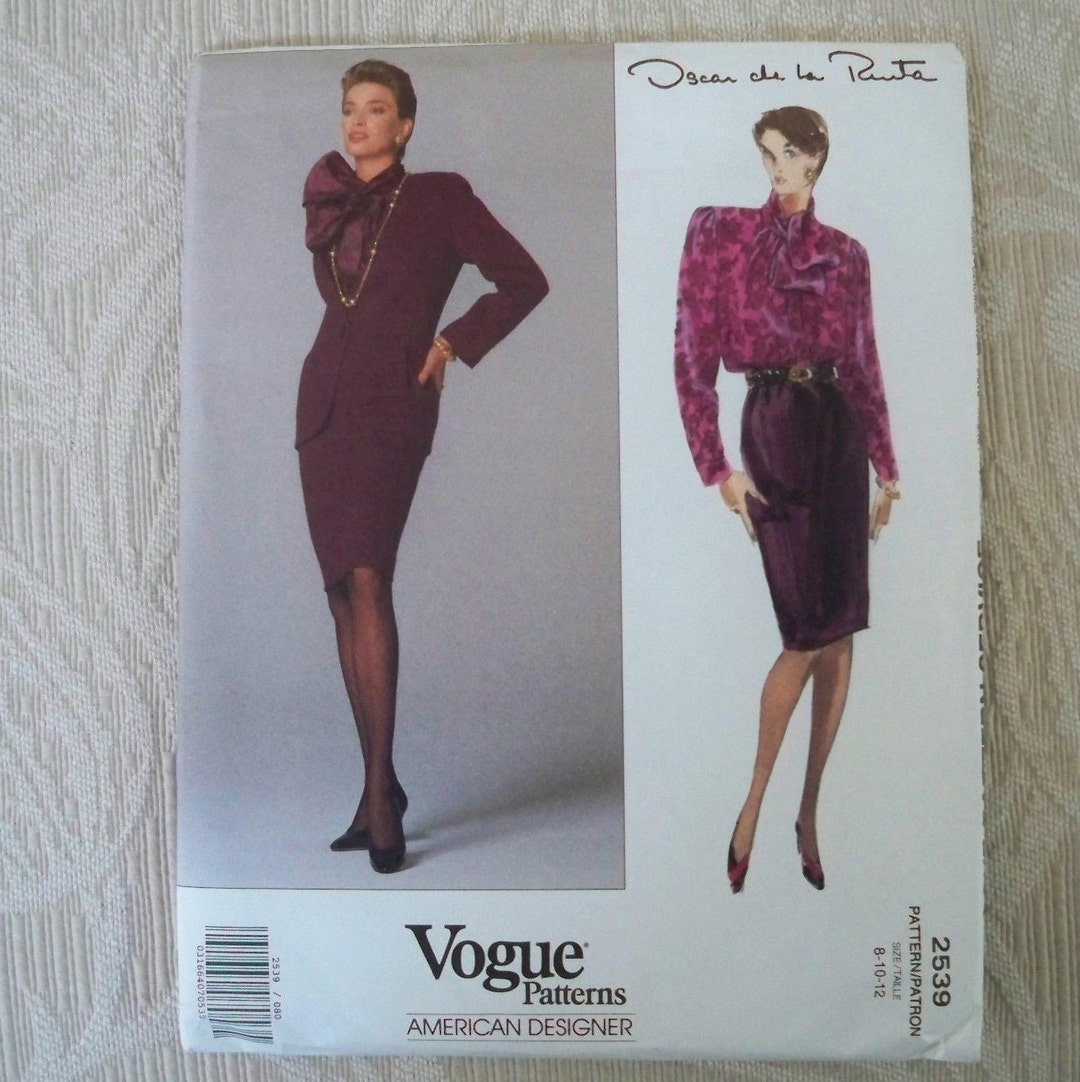 Vintage Sewing Pattern Vogue Pattern # 2539 Misses' Jacket, Skirt ...