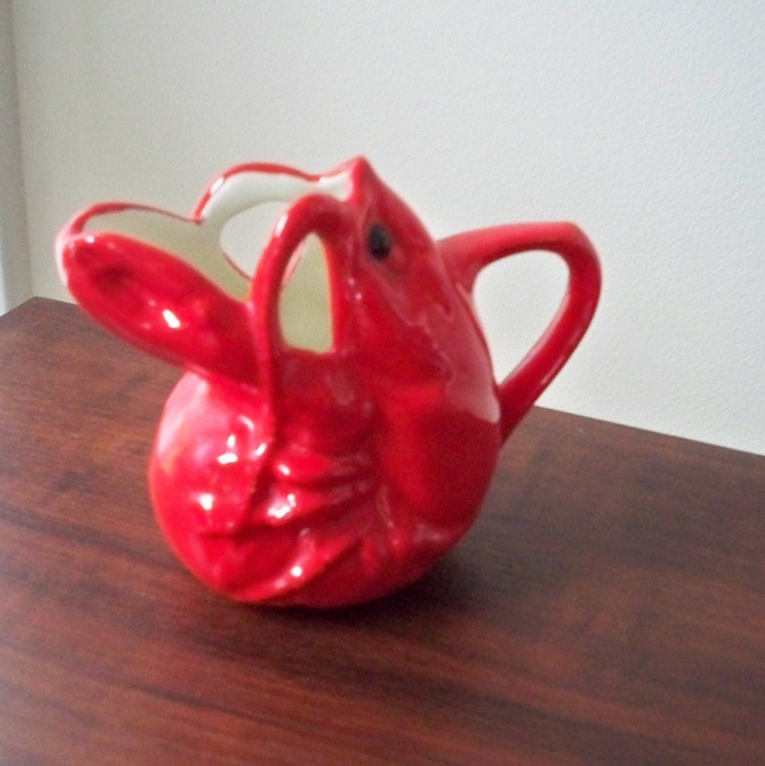 Vintage Serving Ceramic Lobster Pitcher Melted Butter Server - Etsy