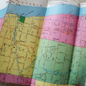 Vintage 1970's 1980's 1990's Paper Ephemera Five US State / City Road ...