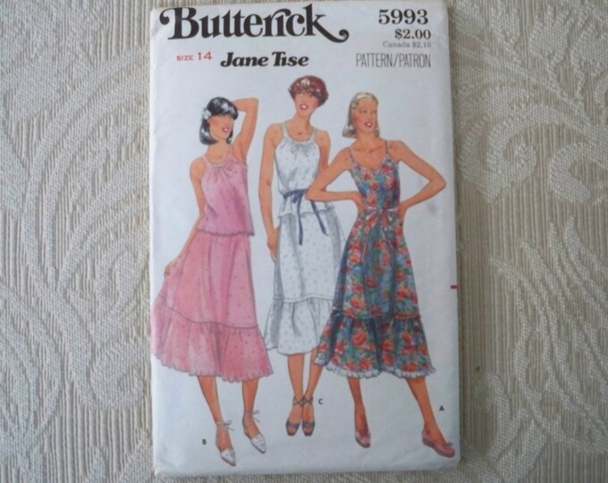 Vintage Sewing Pattern Butterick Pattern 5993 Summer Dress - Etsy