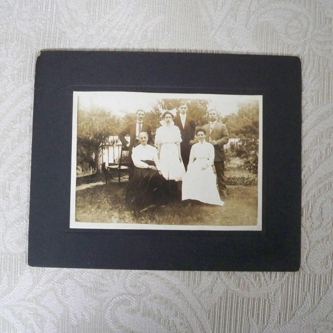 Vintage Collectible Cabinet Card Photograph Family Photo Three ...