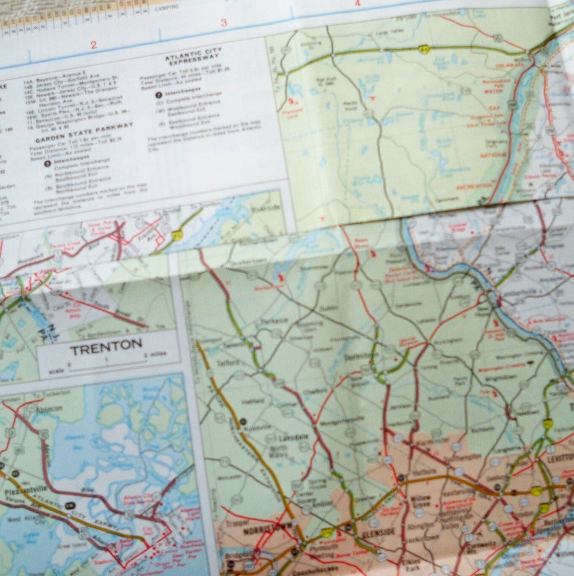 Vintage 1970's 1980's 1990's Paper Ephemera Five US State / City Road ...