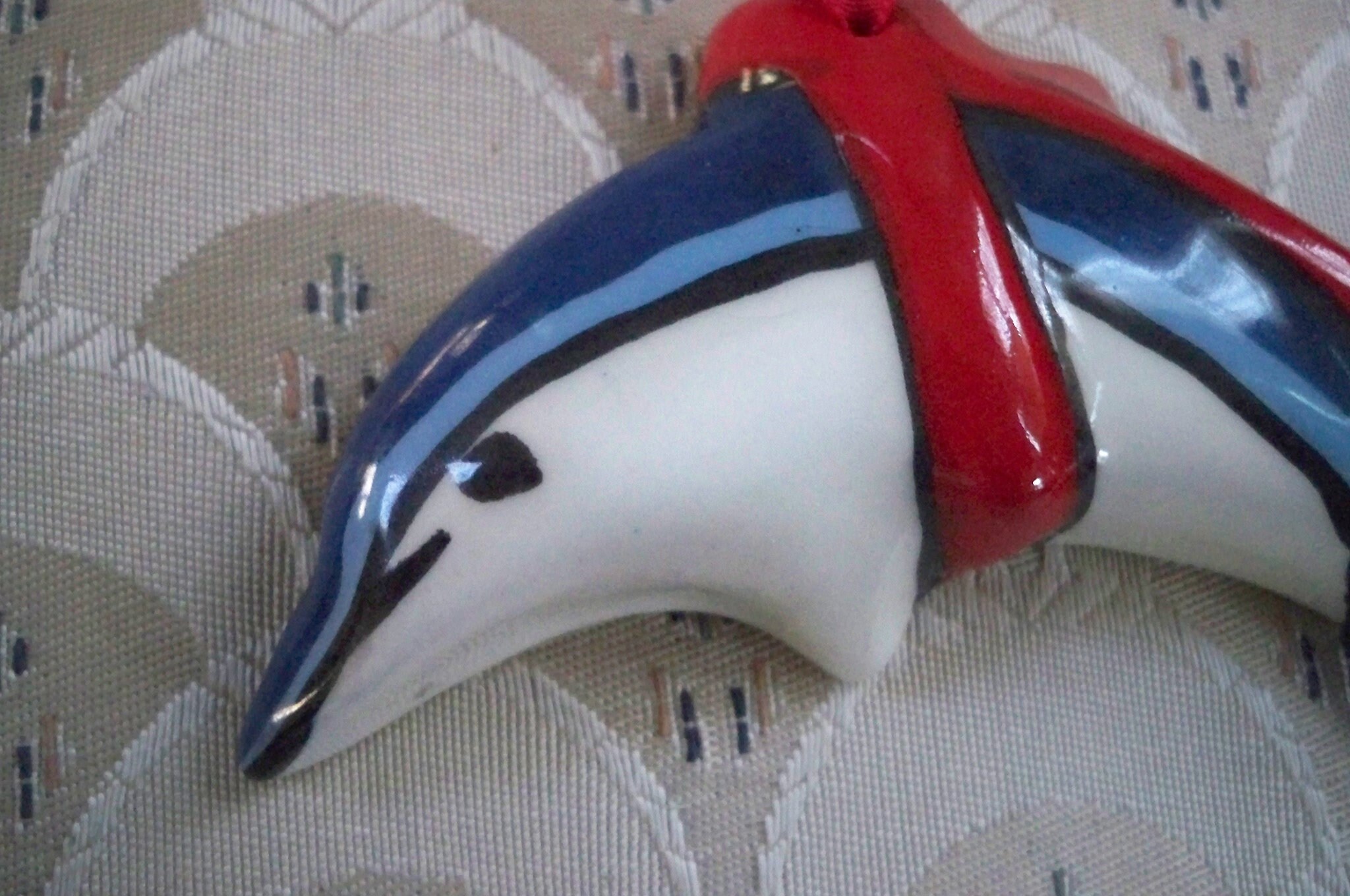 Vintage Ornament Ceramic Dolphin Beach Decor | Etsy