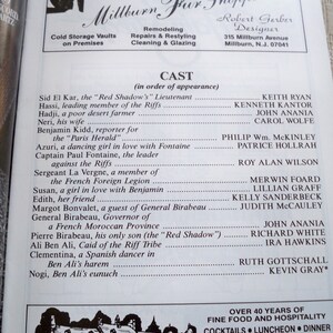 Vintage Souvenirs Theatre Paper Mill Set of 4 1980's Paper Ephemera ...