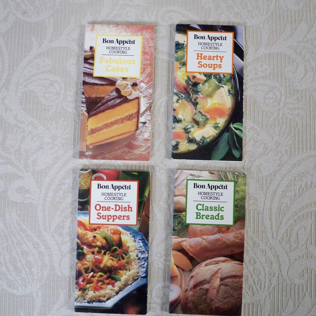 Vintage Cookbooks Bon Appetit Set 1987 Four Cook Booklets - Etsy