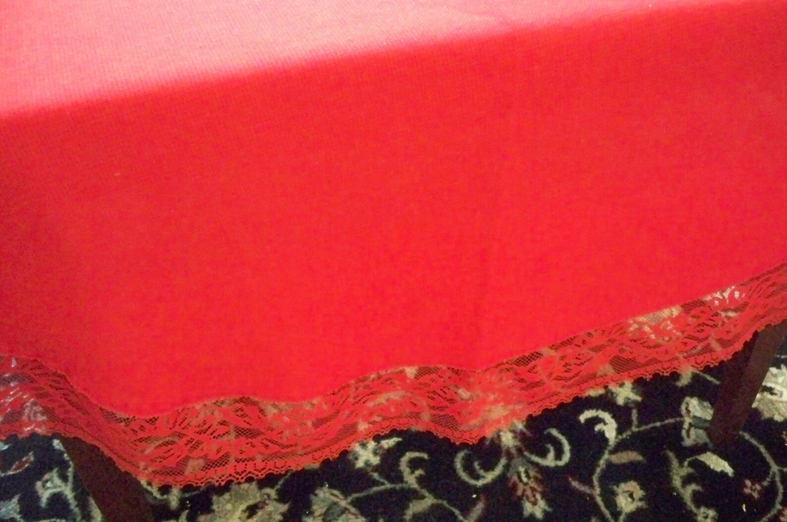 Vintage Dining Table Linens Red Table Cloth Holiday Linens - Etsy