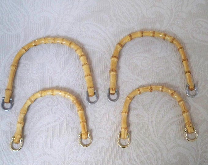 Craft Supply Two Sets of Bamboo Purse or Tote Handles - Etsy