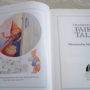 Vintage Children's Book traditional Fairy Tales 1990 Hardcover ...