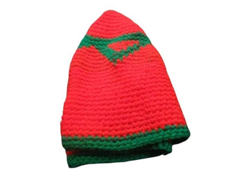 Handcrafted Moroccan Red Kufi Hat Crochet Moorish Cap With Star ...