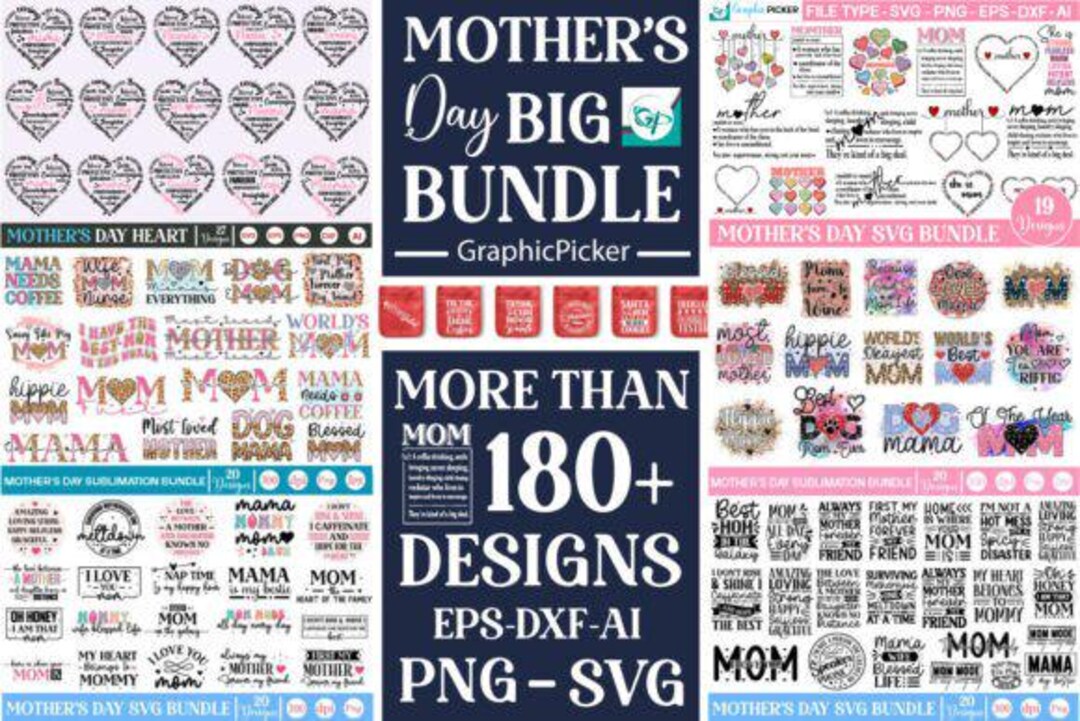Mother's Day Mega SVG Bundle, PNG - Etsy