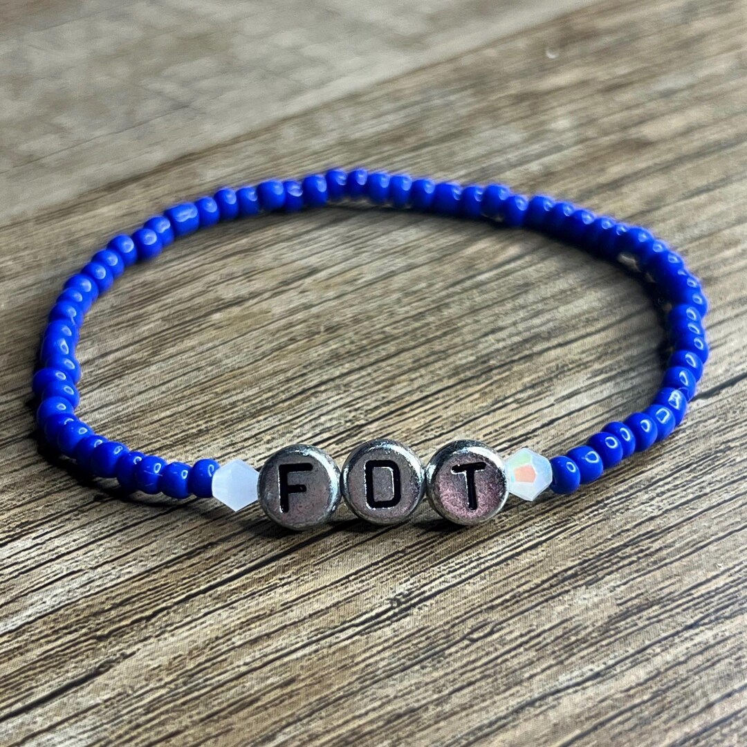 FDT Bracelet - Anti Trump Blue Friendship Bracelet - Not My President ...