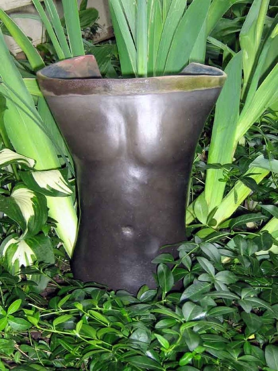 Black Raku Male Torso Sculpture - Etsy