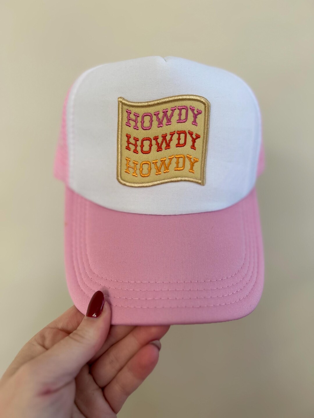 Pink Howdy Trucker Hat - Etsy