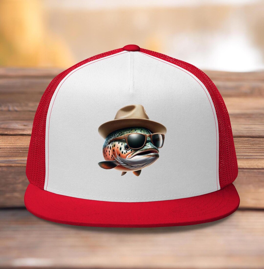 Salmon Fishing Trucker Cap - Etsy