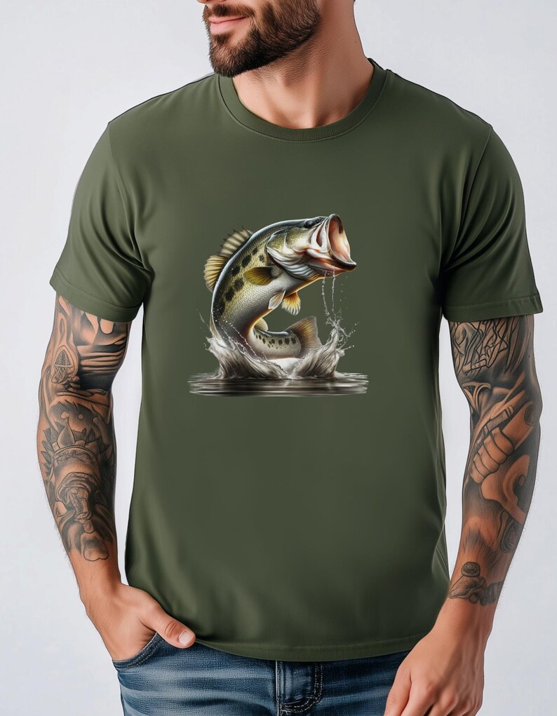 Largemouth Bass T-shirt - Etsy