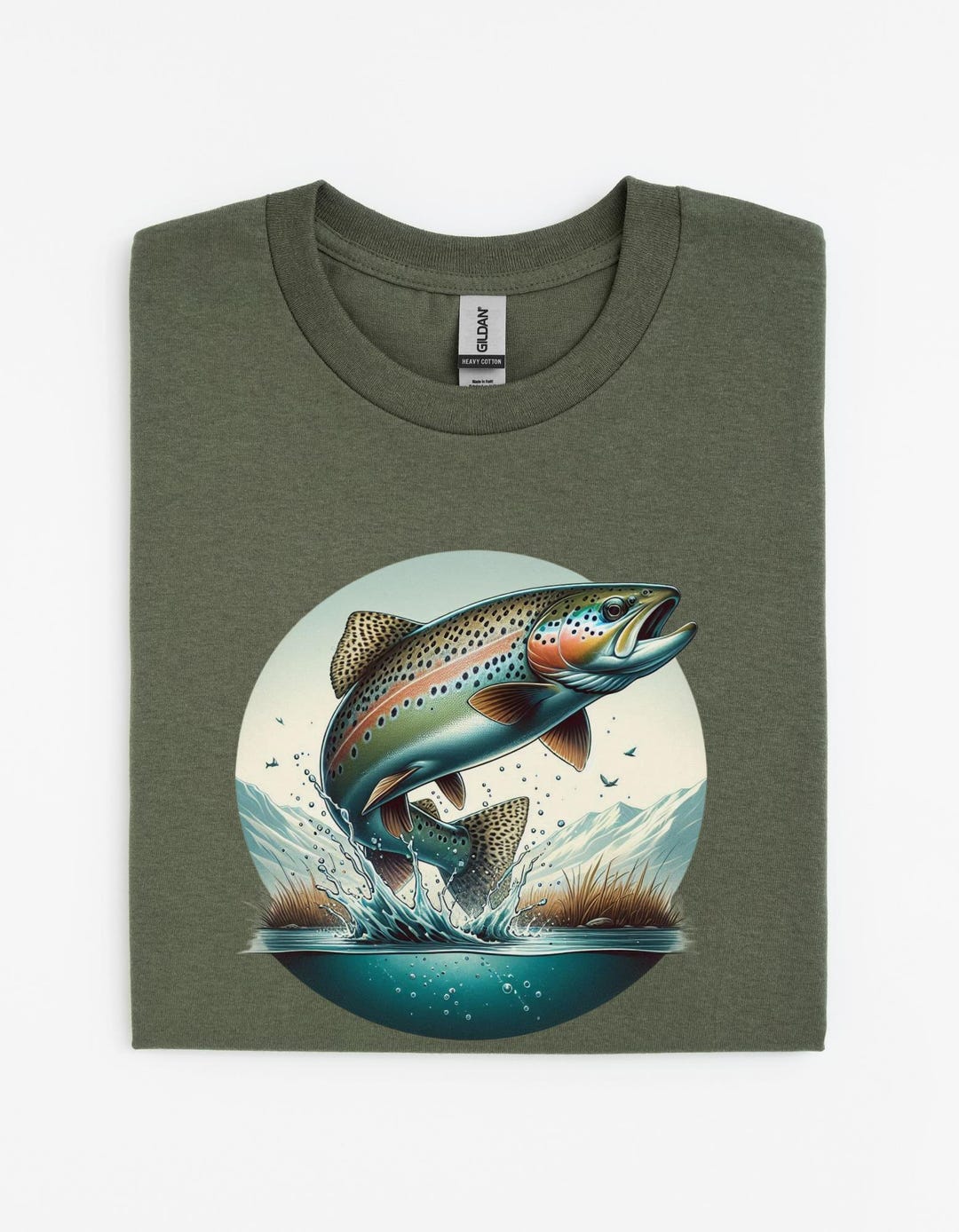 Trout Fishing T-shirt - Etsy