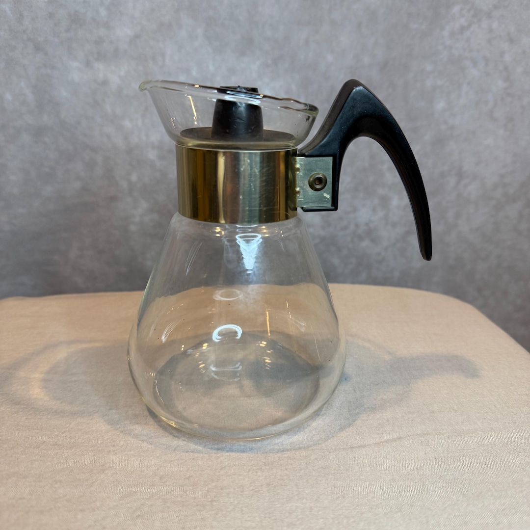 VTG Corning Ware 2 Cup Heat Proof Glass Coffee Carafe Tea Pitcher/lid ...