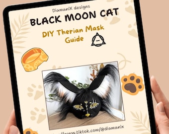 DIY Guide: Therian Ears Tutorial + Pattern Digital Template PDF Cosplay ...