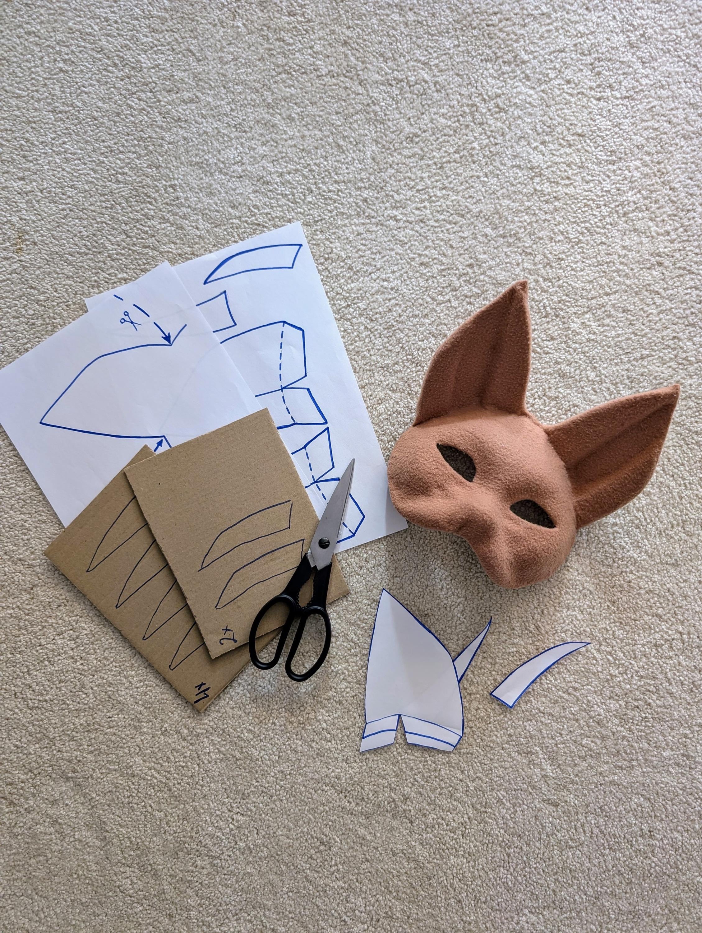 DIY Guide: Therian Ears Tutorial + Pattern Digital Template PDF Cosplay ...