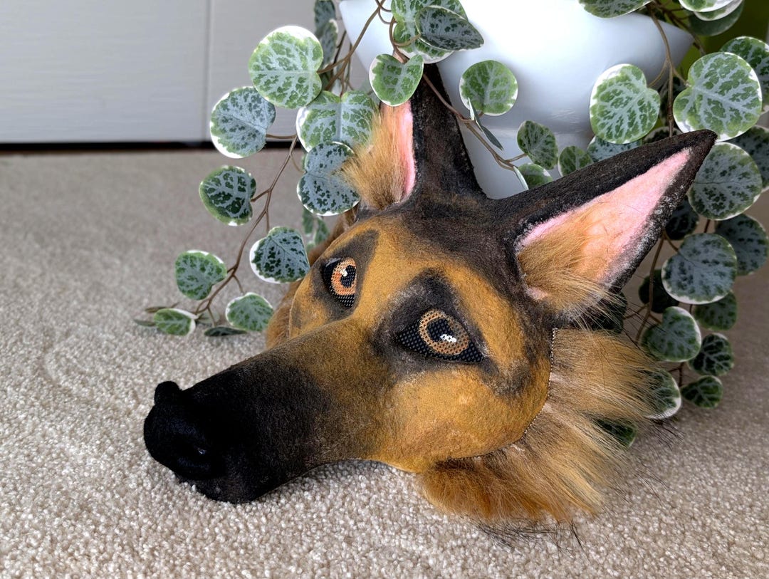 Therian Mask German Shepherd Dog Canine Mask Cosplay - Etsy