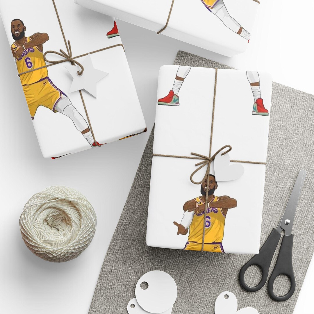 Lebron James Wrapping Paper Holiday Gift Wrap Holiday Wrapping Paper ...