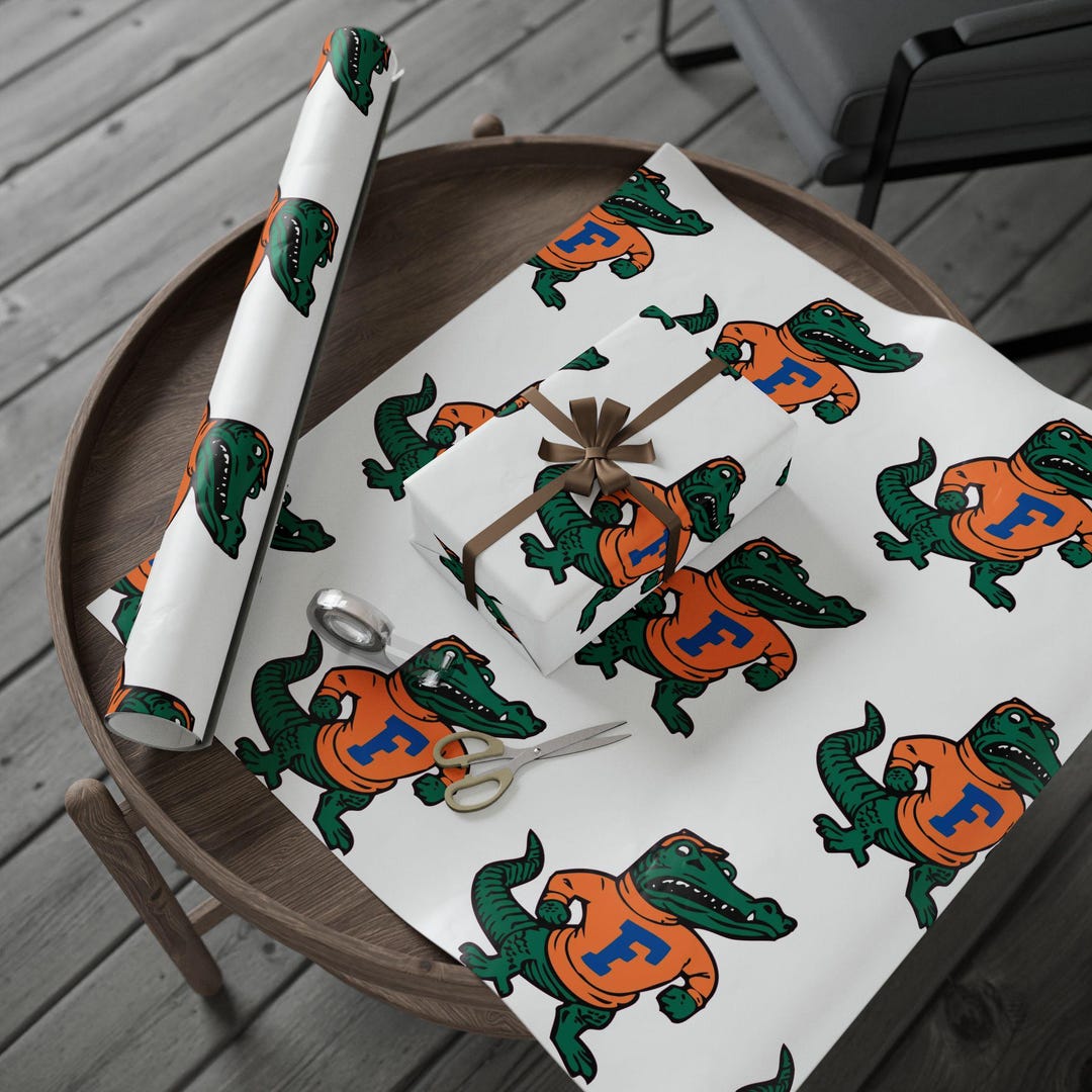 University of Florida Wrapping Paper Holiday Gift Wrap Holiday Wrapping ...