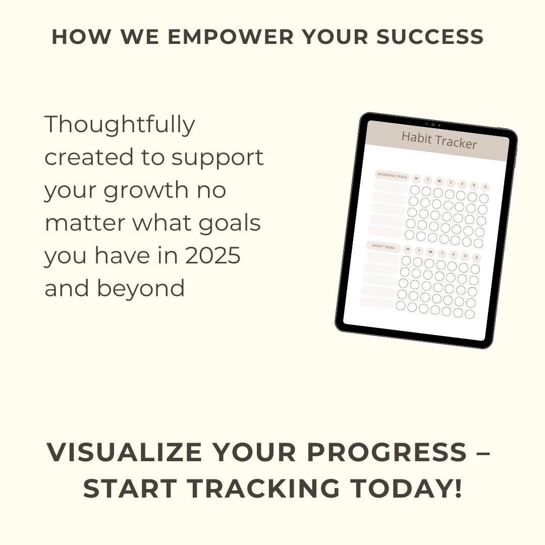 Habit Tracker, Progress Trackers, Goal Tracker, Personal Growth Tracker ...