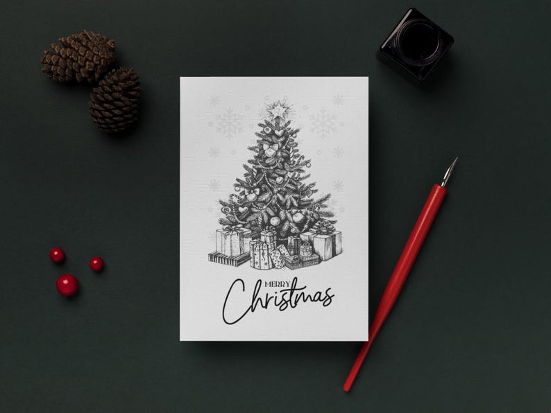 Digital Christmas Card, Printable Holiday Card, Holiday Greeting Card ...
