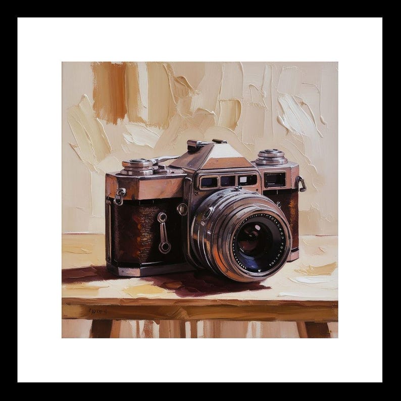 Set of 9 Prints, Vintage Camera | Printable Wall Art | Dreamlike Oil ...
