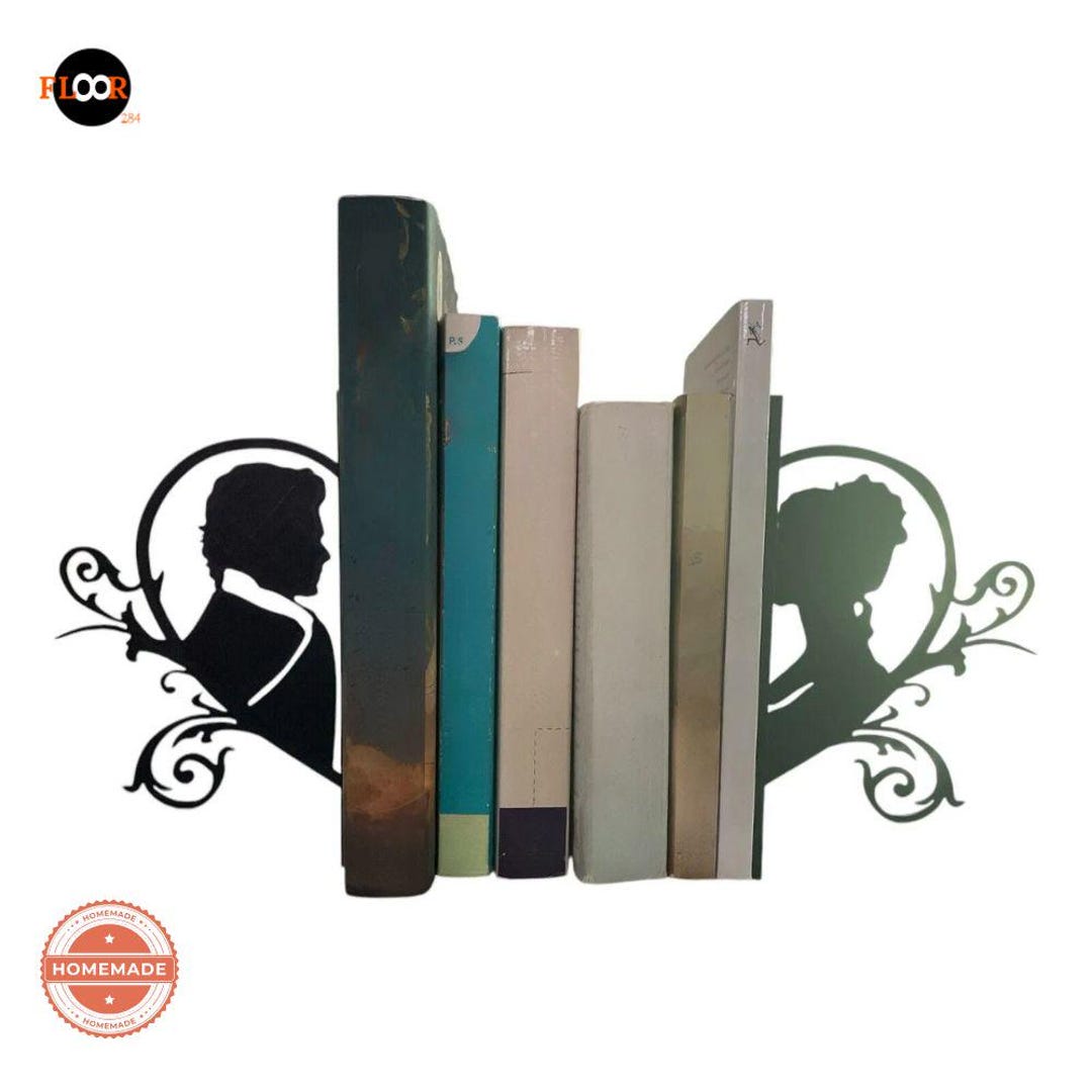 3D Printed Bookends: Modern Minimalist Design, Black PLA Plastic - Etsy