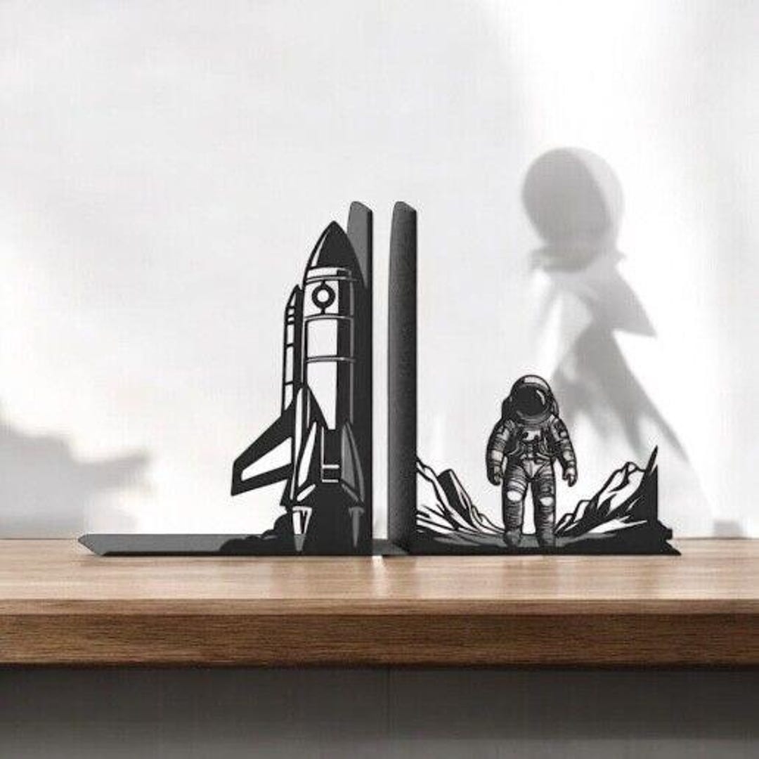 Astronaut Bookends for Your Bookshelf. Really Cute Bookends. - Etsy