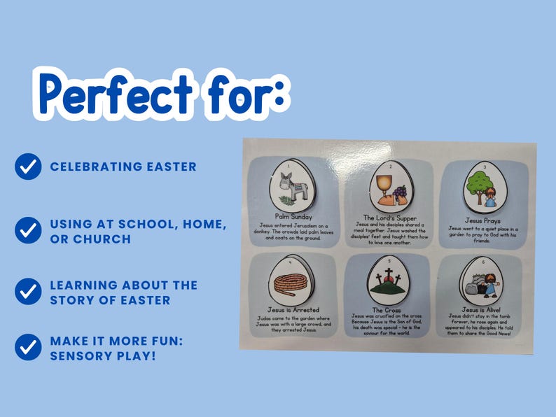 Christian Resurrection Eggs Easter Story Printable Activity (digital ...