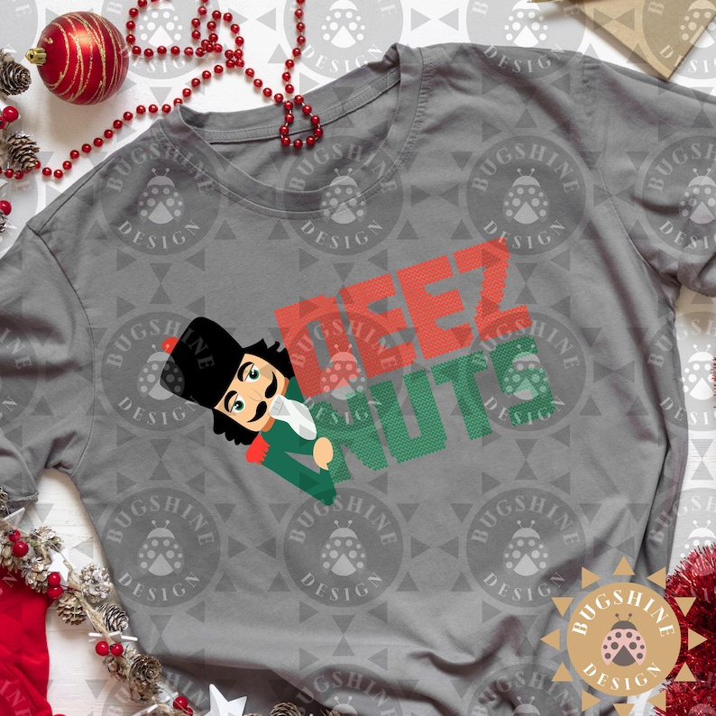 Deez Nuts Dirty Humor Christmas Sweatshirt, Inappropriate Xmas Crewneck ...