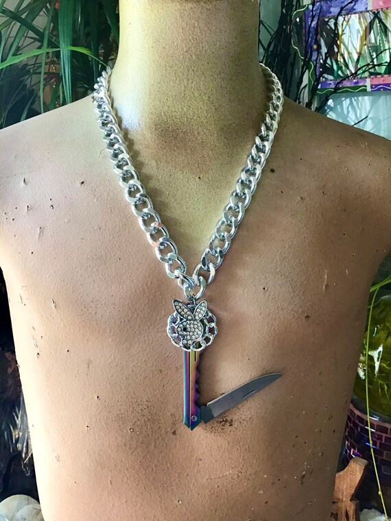 Barrio Beauties 90s Style Cuban Link Gangster Rhinestone - Etsy