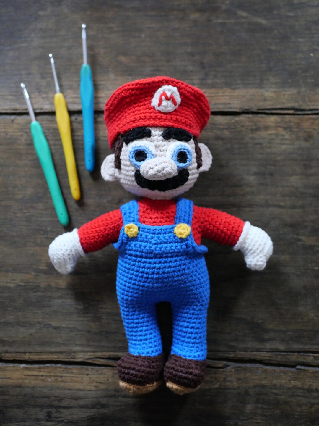 Crocheted Mario Plush, Amigurumi for Video Game Fans - Etsy