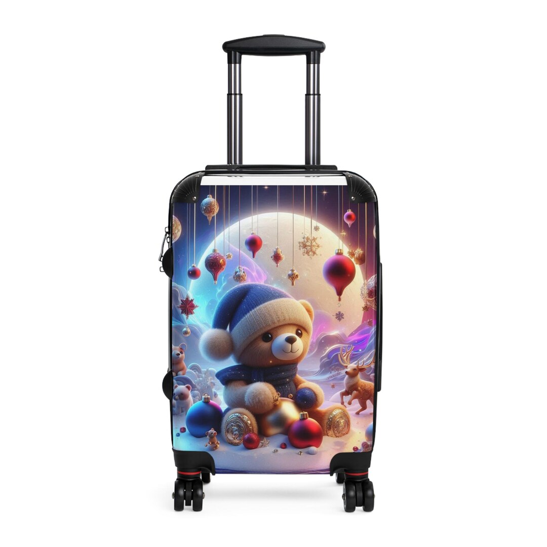 Christmas Teddy Bear Suitcase for Kids Travel Luggage, Holiday Gift ...