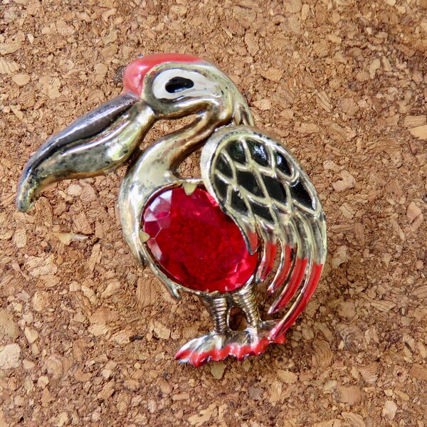 Plastic Bird Brooch - Etsy