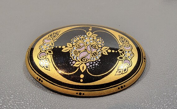 Michaela Frey Enamel Art Nouveau inspired brooch Aust… - Gem