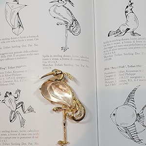 Trifari Jelly Belly Egret Book Piece Top - Etsy