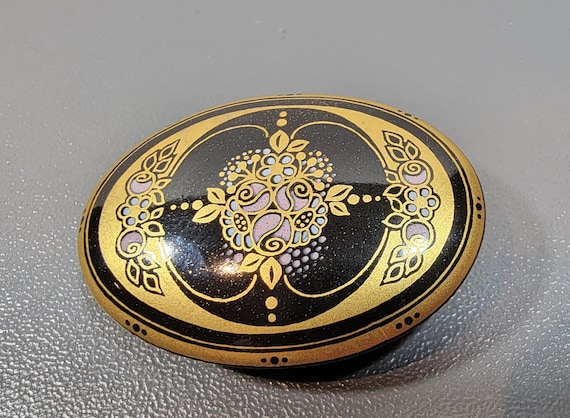 Michaela Frey Enamel Art Nouveau inspired brooch Aust… - Gem