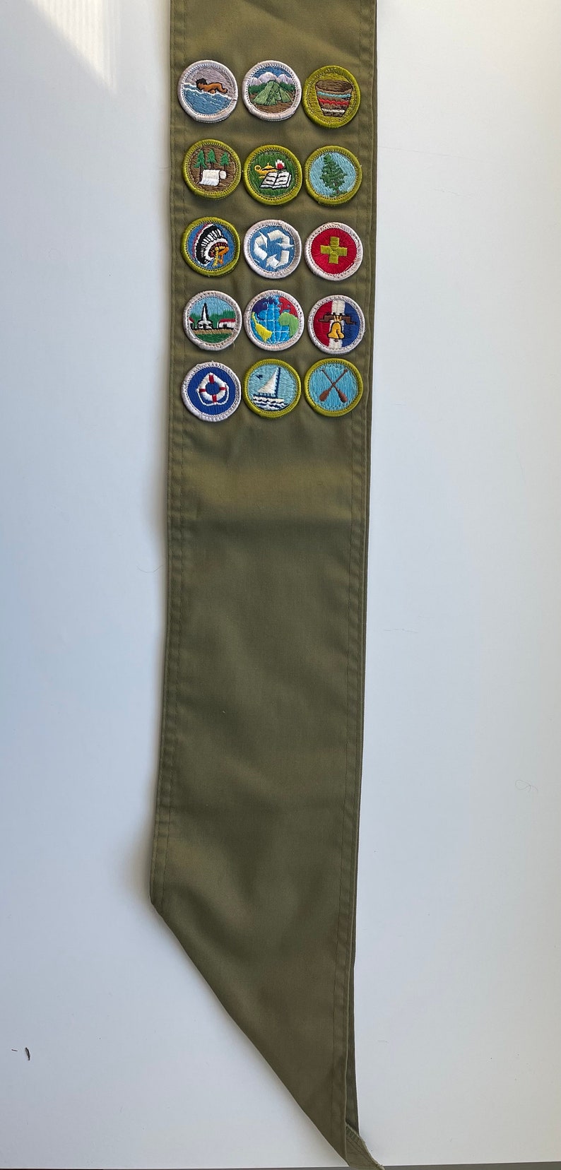 Vintage Boy Scout Badges on Merit Badge Sash 15 BSA Badges - Etsy