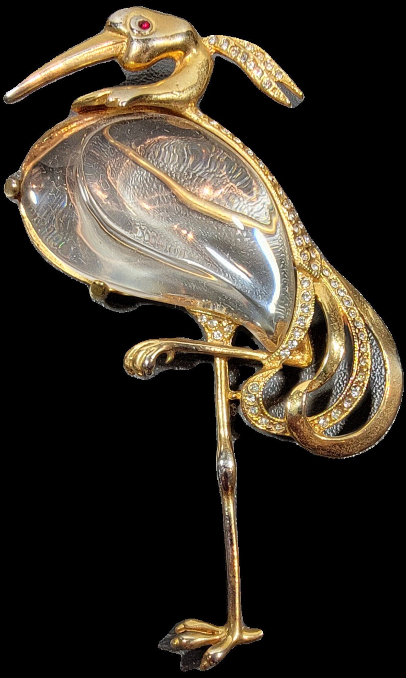 Trifari Jelly Belly Egret Book Piece Top - Etsy