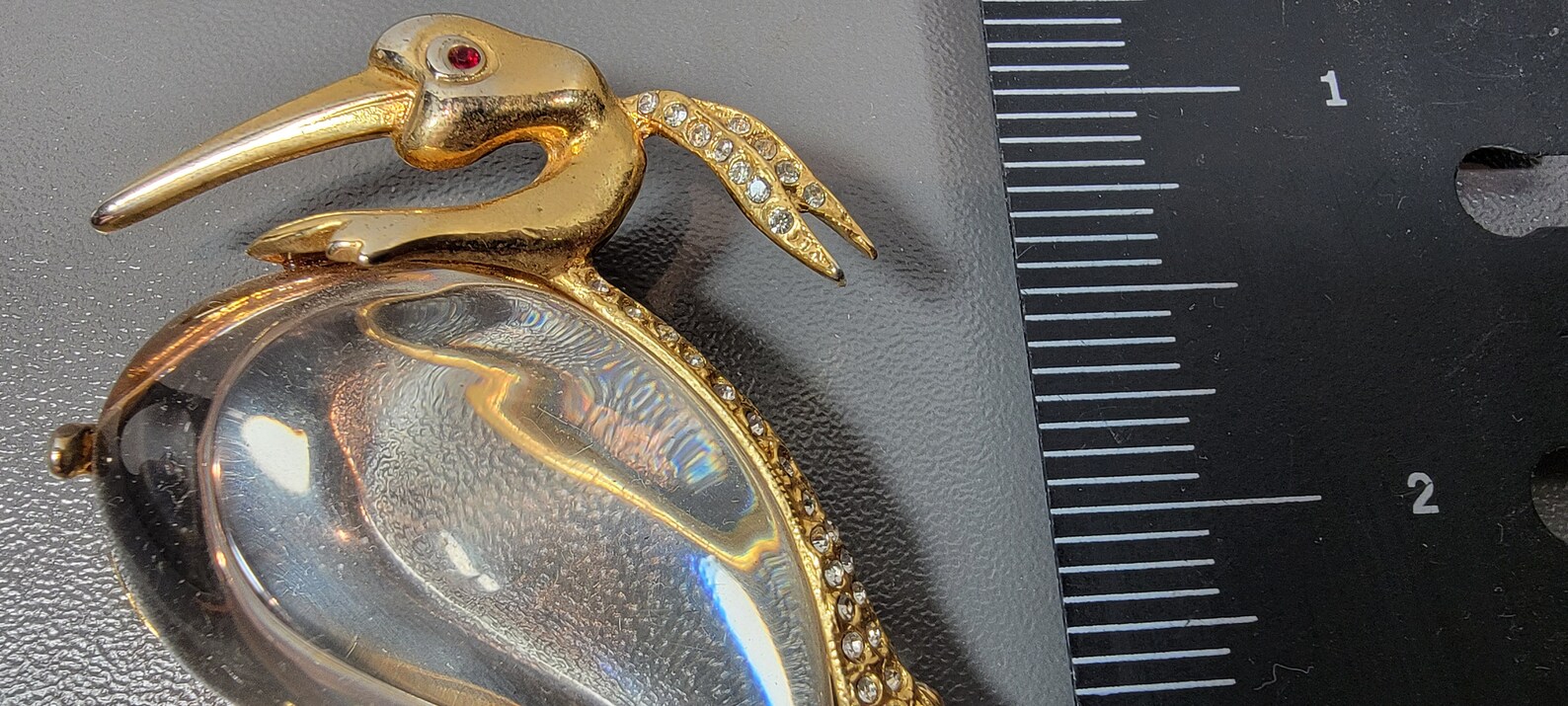 Trifari Jelly Belly Egret Book Piece Top - Etsy