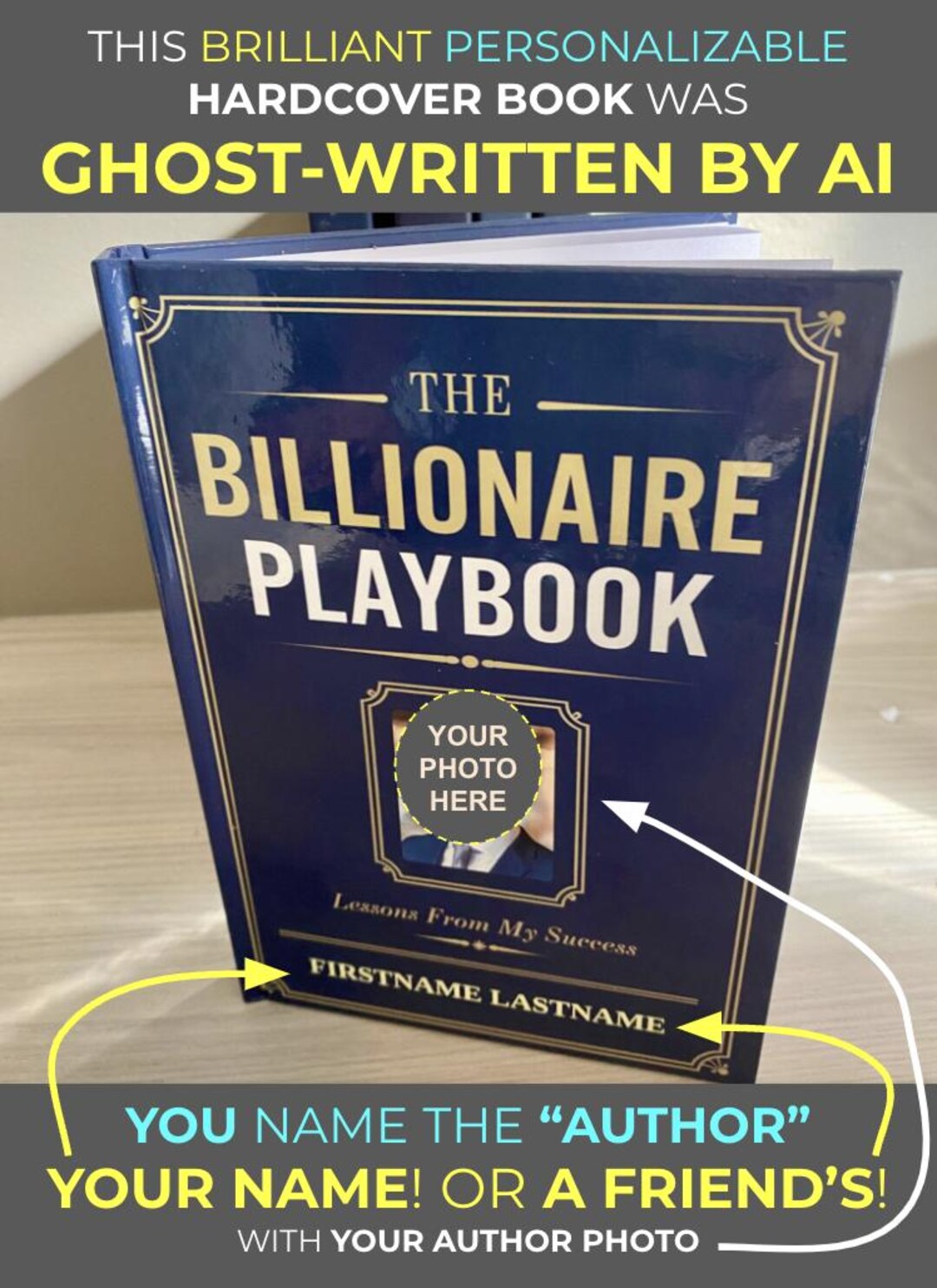 Personalizable Prank: Billionaire Playbook Book - Etsy